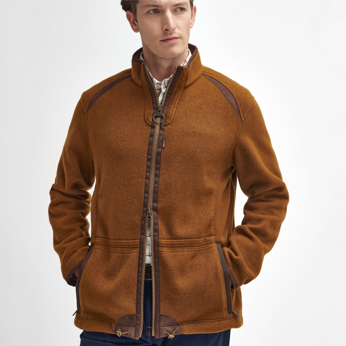 Barbour Langdale Fleece Men's Jacket | Rust