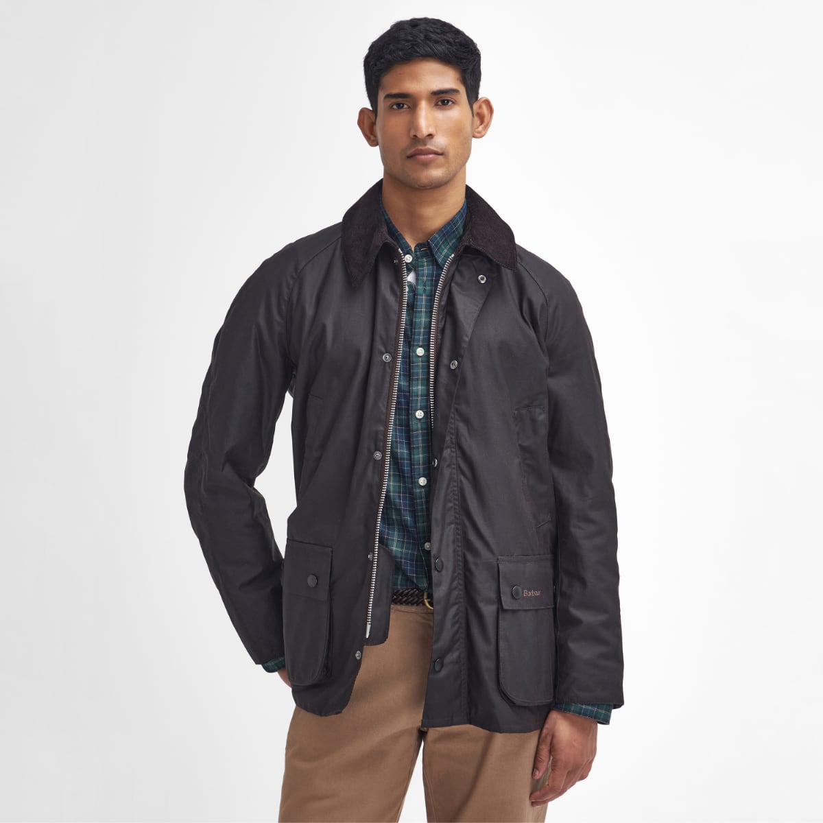 Buy the Barbour Ashby Waxed Jacket | Rustic | Allweathers UK