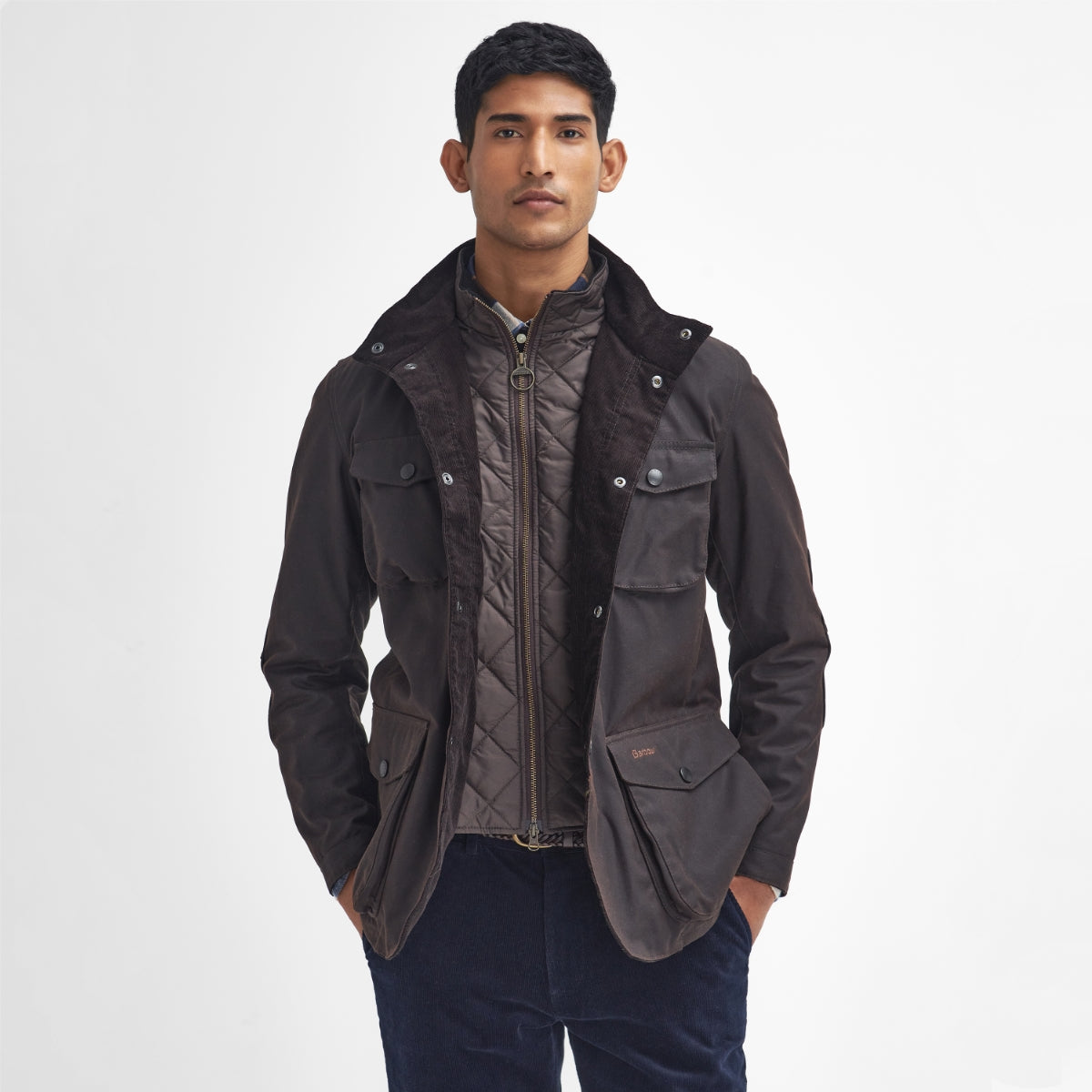 Buy the Barbour Ogston Men's Waxed Jacket | Rustic
