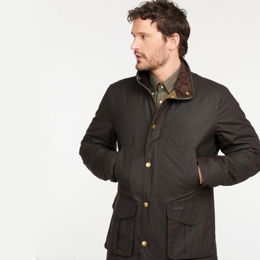 Barbour Hereford Men's Waxed Jacket | Rustic
